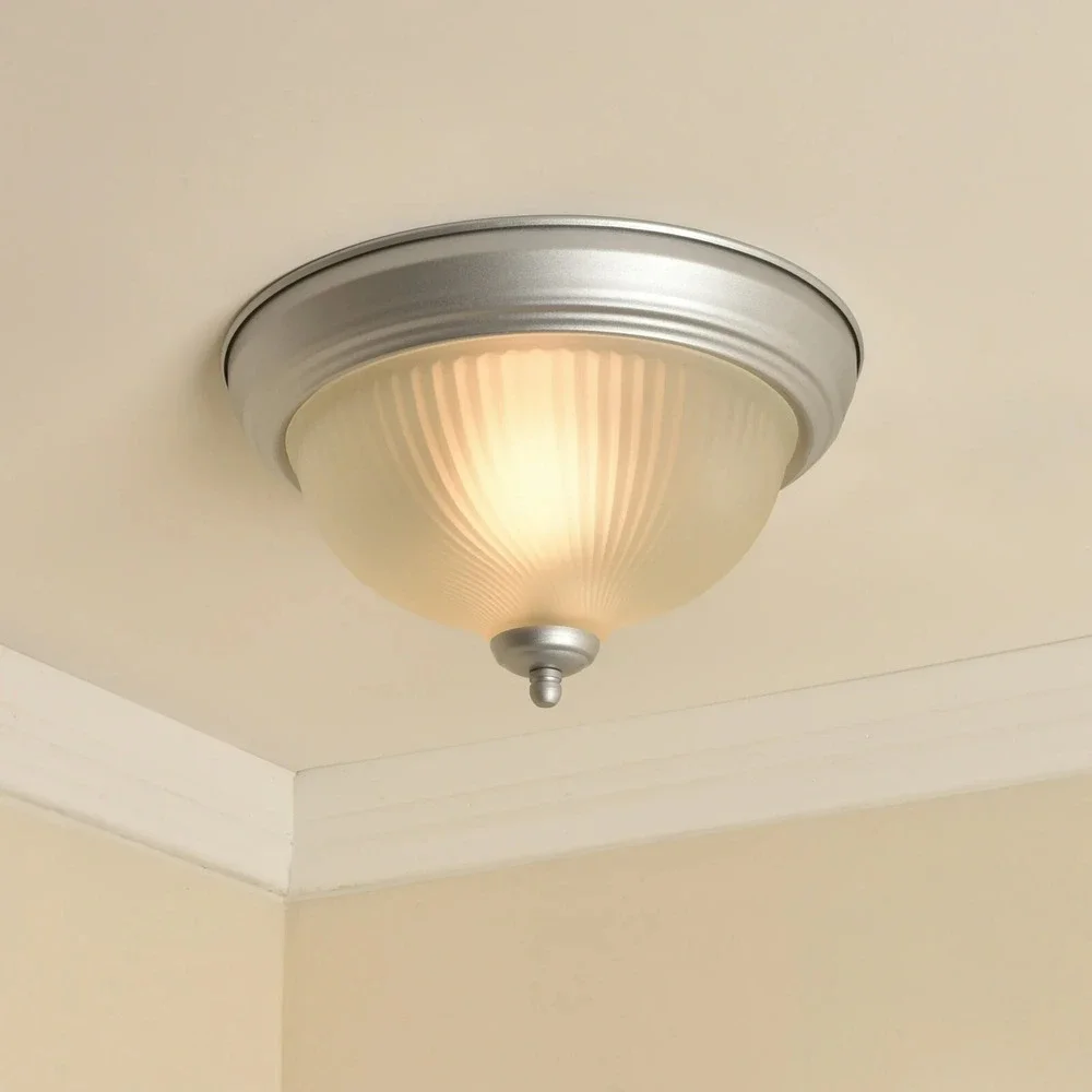 Mainstays | Accents | Mainstays 1in Flush Mount Ceiling Light Satin ...